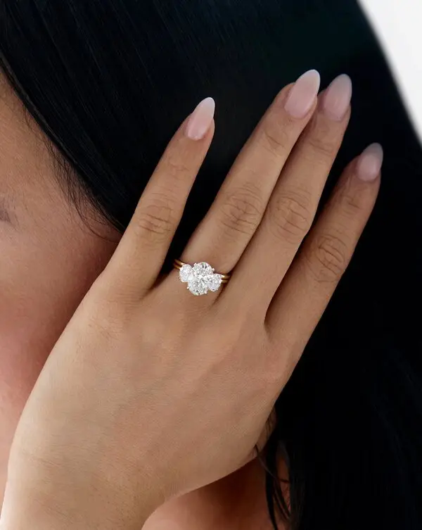 Ring Concierge Oval Lab-grown Diamond Engagement Ring In 14k Yellow