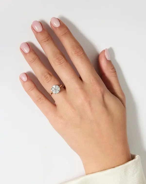 Ring Concierge 4.11 Ct. Round Lab Diamond Engagement Ring In 14k Yellow