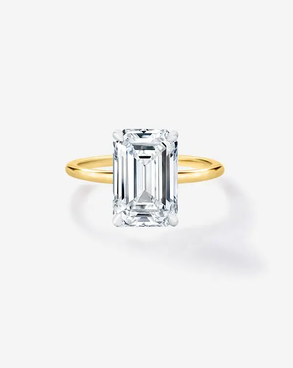 Ring Concierge 2.77 Ct. Emerald Lab Diamond Engagement Ring In Whisper Thin® Setting