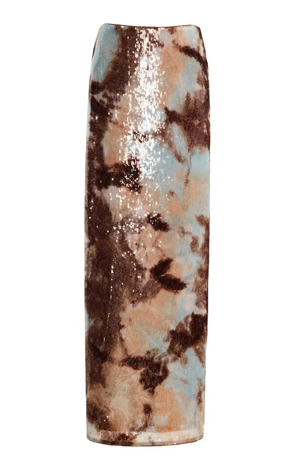 Paris Georgia Mermaid Sequined Maxi Skirt - Multi