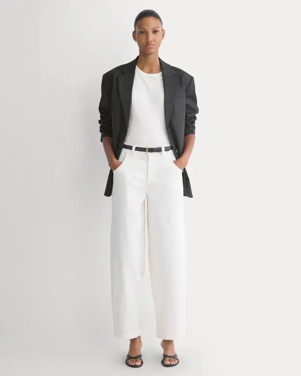 Everlane Utility Twill Barrel Pant - Bone