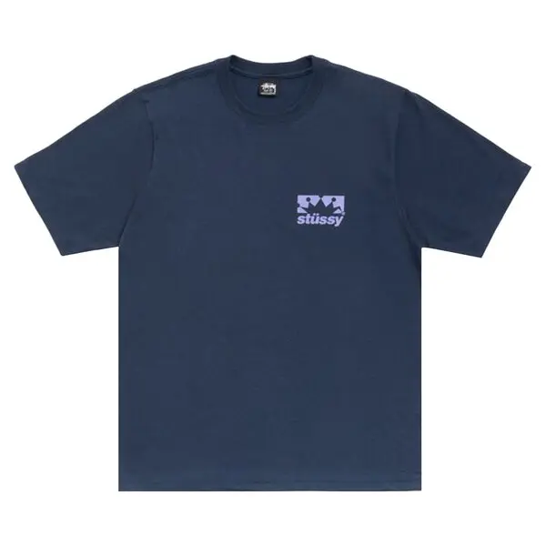 StÜssy Box Crown Tee 'navy