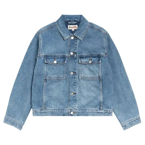 StÜssy Lined Denim Trucker 'indigo Stone Wash