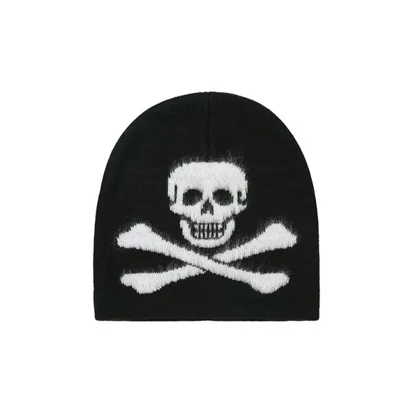 PALACE Skull And Crossbones Beanie - Black