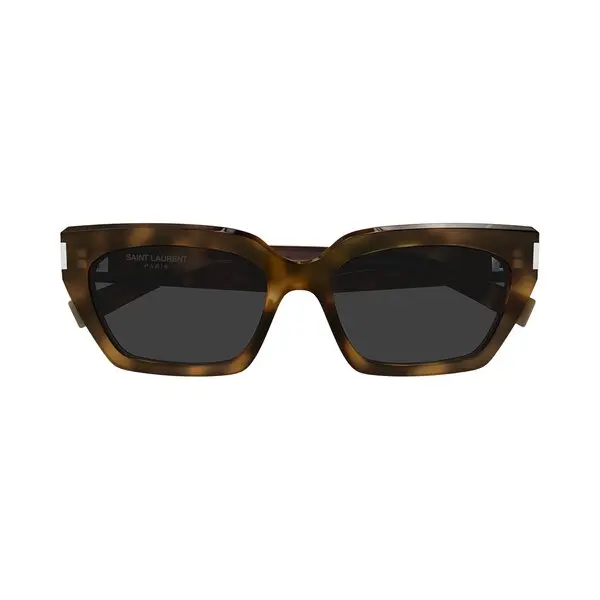 Saint Laurent Strong Cat Eye Shape Sunglasses 'havana/grey