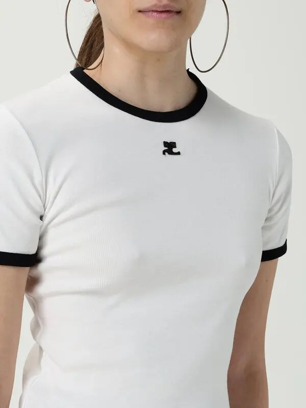 COURREGES Logo T-shirt - White