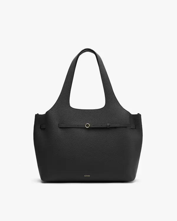 Cuyana Belted System Tote 13-inch Anniversary Collection Bag - Black