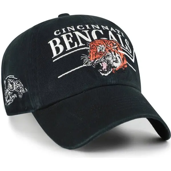 '47 47 Cincinnati Bengals Throwback Graphic Clean Up Adjustable Hat
