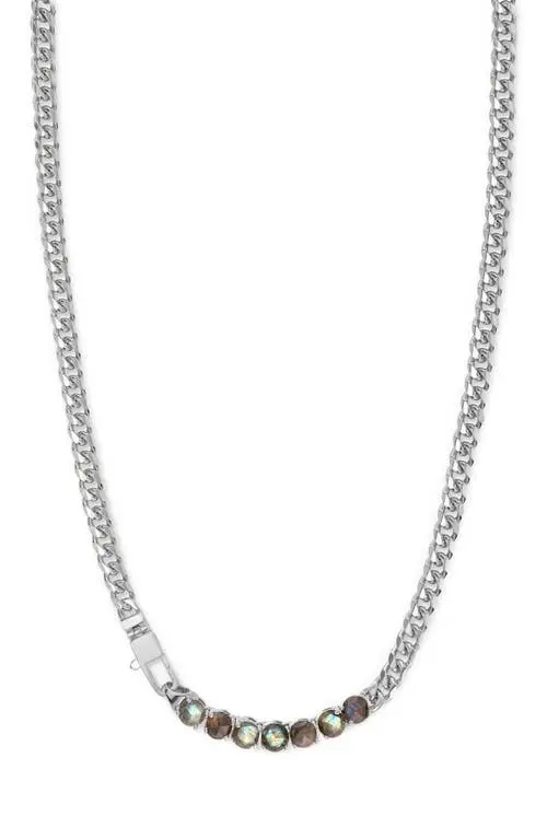 Melinda Maria Julian Loves Labradorite Necklace - Silver-lab