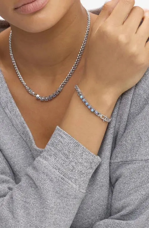Melinda Maria Julian Loves Labradorite Bracelet - Silver-lab