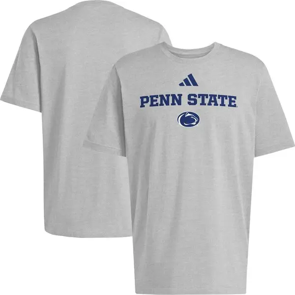 Adidas Penn State Nittany Lions Wordmark Cotton T-shirt - Gray