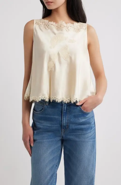 DÔEN Valerina Silk Lace Top