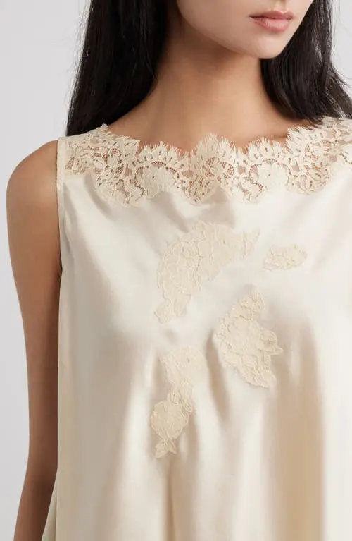 DÔEN Valerina Silk Lace Top
