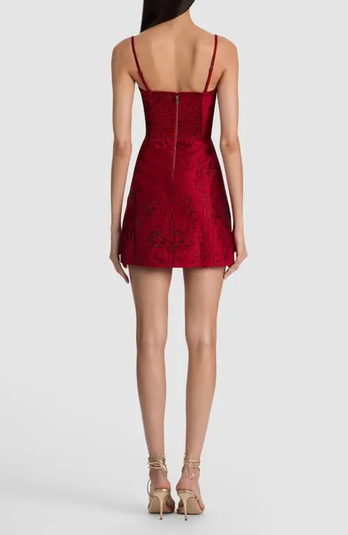 Alice + Olivia Velia Jacquard Minidress