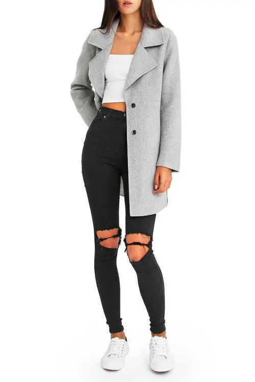 BELLE & BLOOM Ex-boyfriend Wool Blend Oversized Jacket