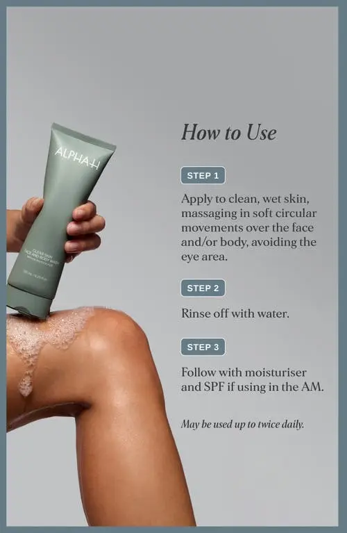 ALPHA-H Clear Skin Daily Face And Body Wash