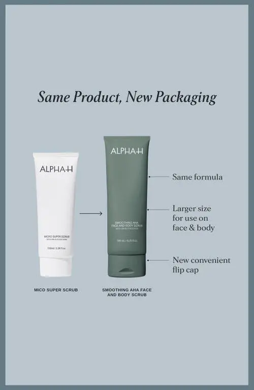 ALPHA-H Smoothing Aha Face And Body Scrub