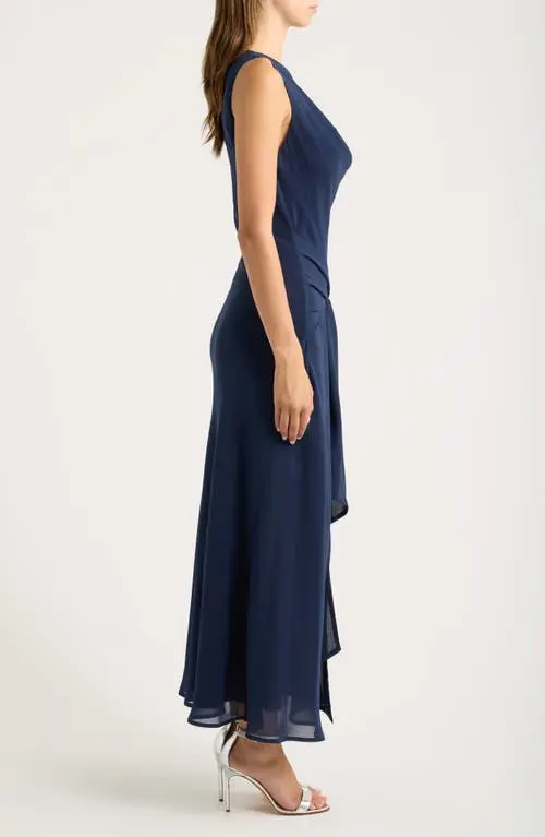 Line & Dot Oriane Front Tie Maxi Dress