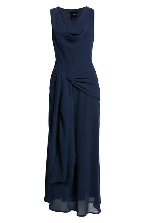 Line & Dot Oriane Front Tie Maxi Dress