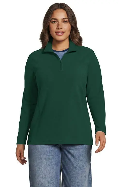LANDS' END Fleece Pullover - Pine