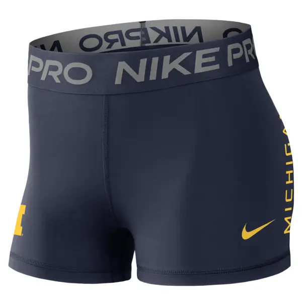 Nike Michigan Pro Dri-fit College Mid-rise Shorts