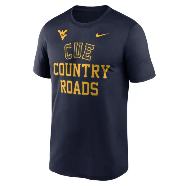 Nike West Virginia Primetime Arch Mantra Legend Dri-fit College T-shirt - Blue
