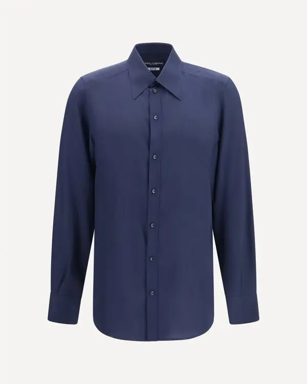 Dolce & Gabbana Gold Crêpe De Chine Shirt