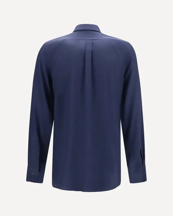 Dolce & Gabbana Gold Crêpe De Chine Shirt