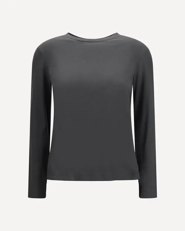 'S MAXMARA Fumetto Embroidered Ogo T-shirt Femae - Grey