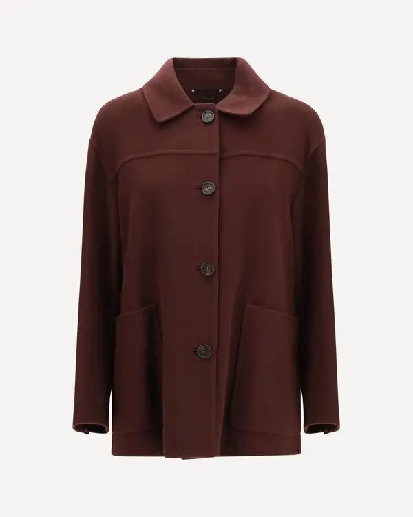 'S MAXMARA S Maxmara Giugno Short Virgin Wool Coat