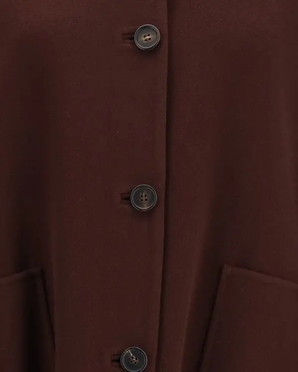 WEEKEND MAXMARA Weekend Max Mara Giugno Short Virgin Wool Coat - Bordeaux