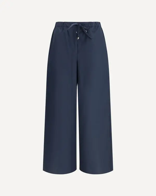 'S MAXMARA S Max Mara Aureo Cotton Poplin Wide Leg Pants