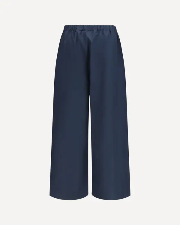 'S MAXMARA S Max Mara Aureo Cotton Poplin Wide Leg Pants