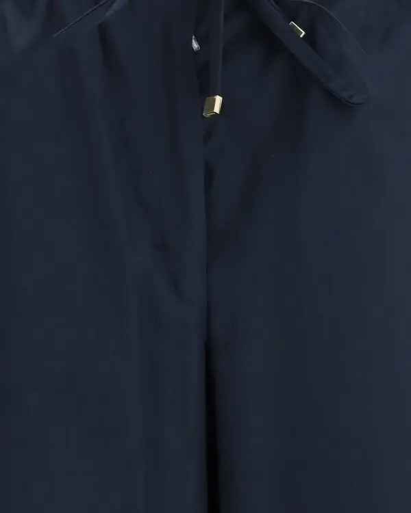 WEEKEND MAXMARA S Max Mara Aureo Cotton Poplin Wide Leg Pants - Blue