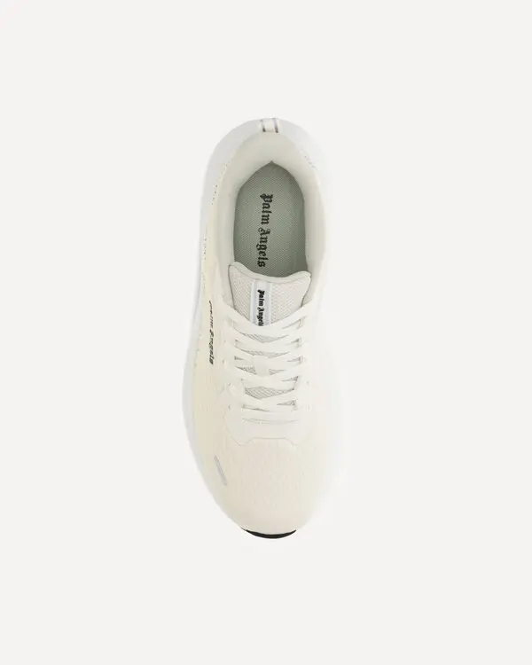 Palm Angels Low Top Paneled Sneakers - Cream