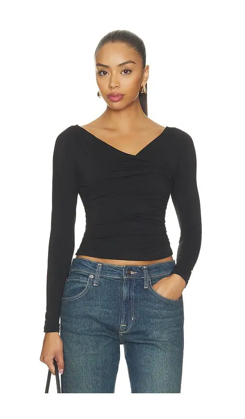 Free People That's A Wrap Layering Top - Black
