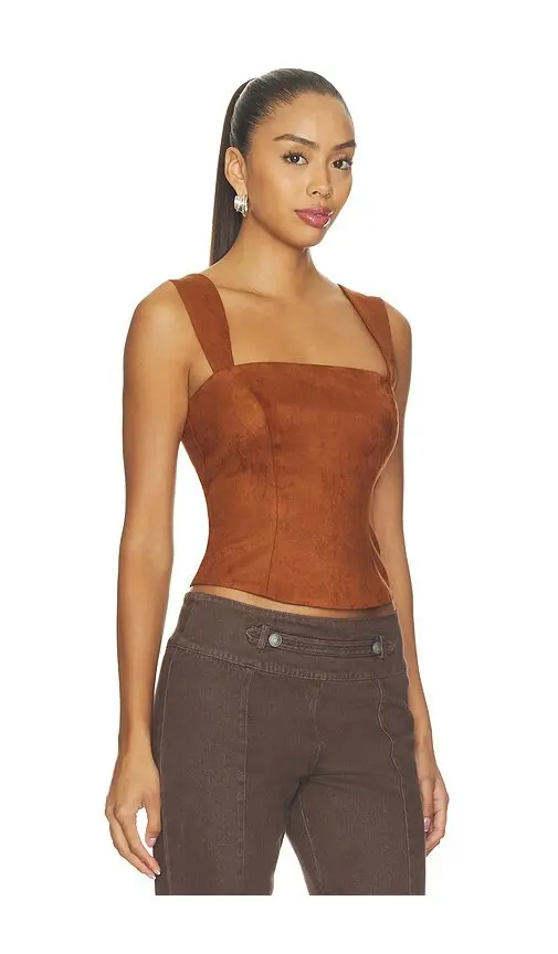 Amanda Uprichard Ceronne Suede Top