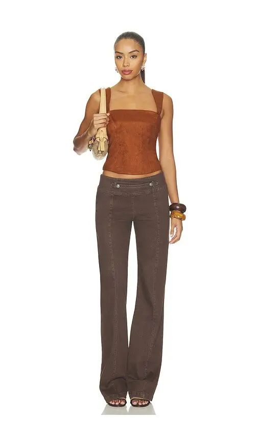 Amanda Uprichard Ceronne Suede Top