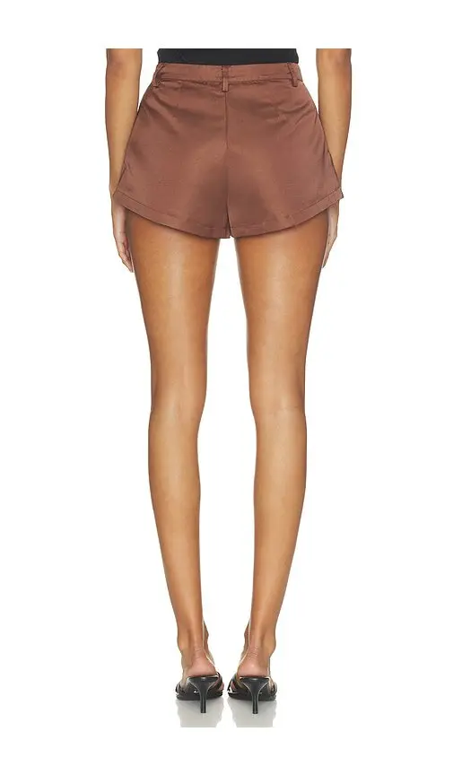 Superdown Jacinth Satin Hot Short - Brown