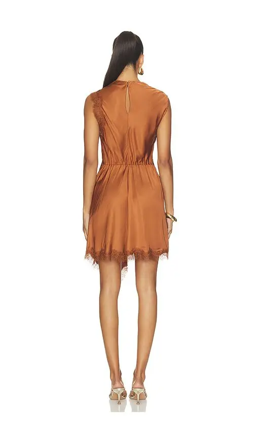 A.L.C. Dion Dress Metallic Copper