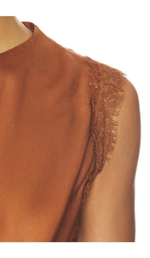 A.L.C. Dion Dress Metallic Copper