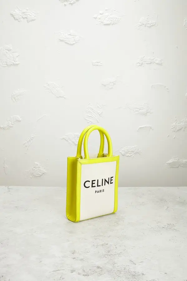 Celine Mini Vertical Cabas Tote Bag - Yellow