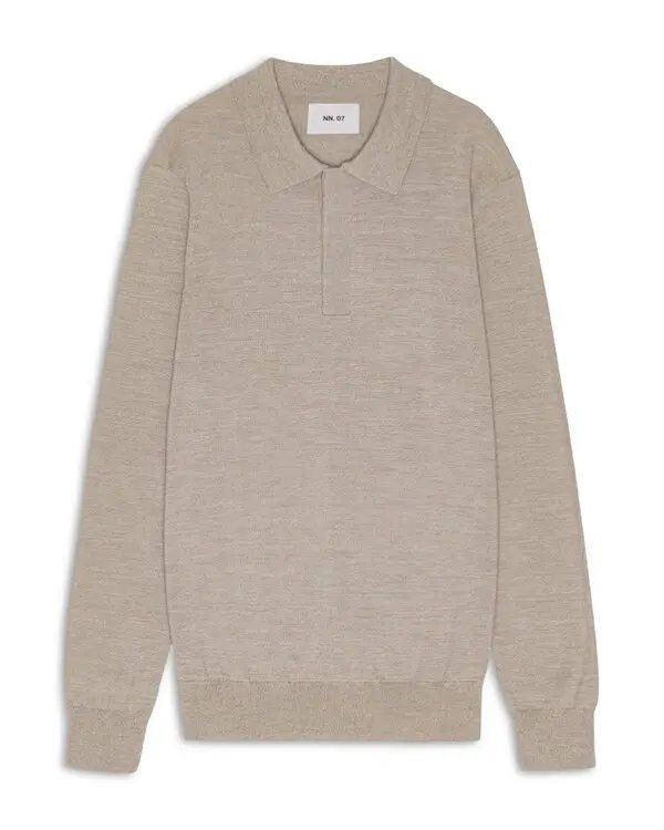 Nn07 Emerson Wool Polo Shirt