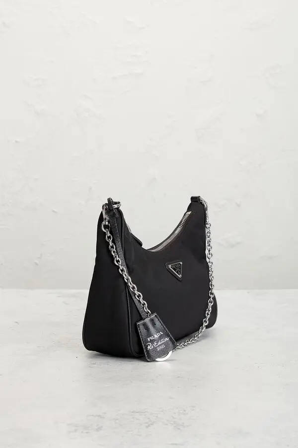 Prada Re-edition 2005 Re-nylon Shoulder Bag - Black