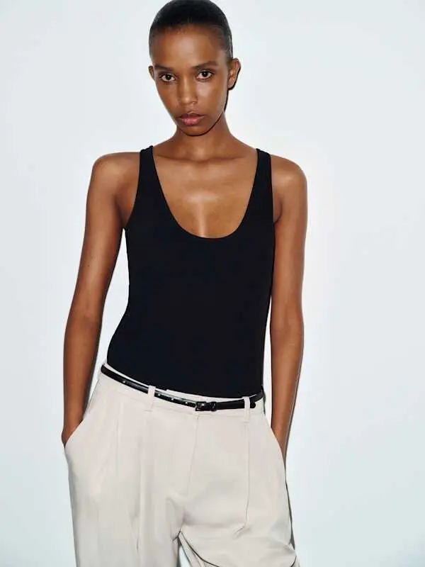 REFORMATION Veya Sleeveless Scoop Neck Top