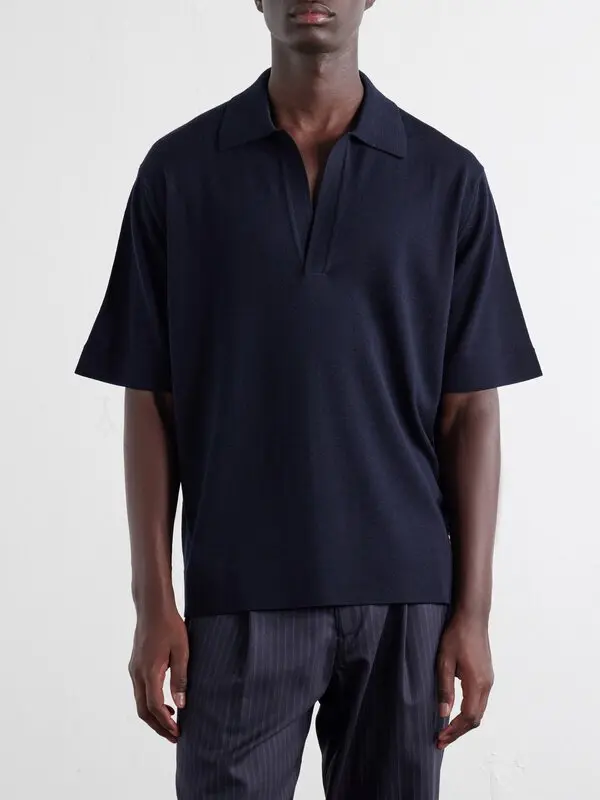 Orlebar Brown Raffertie Merino Wool Polo Shirt