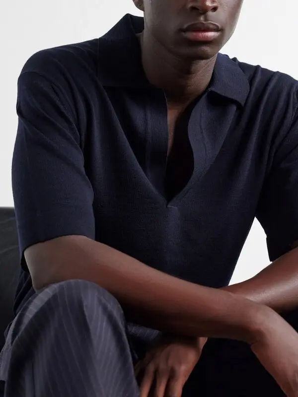 Orlebar Brown Raffertie Merino Wool Polo Shirt