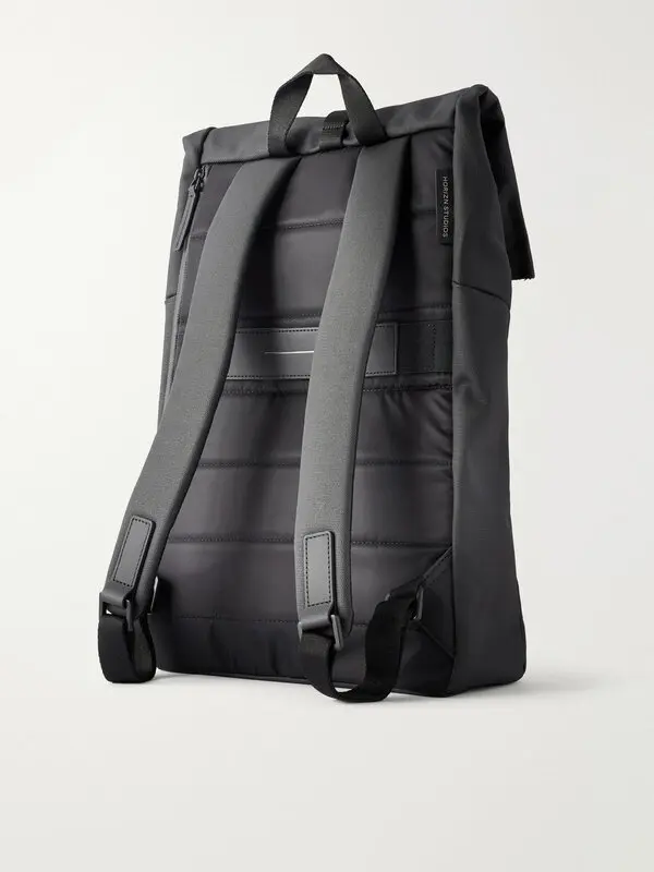 HORIZN STUDIOS Sofo Rolltop X Waxed Cotton-canvas Backpack