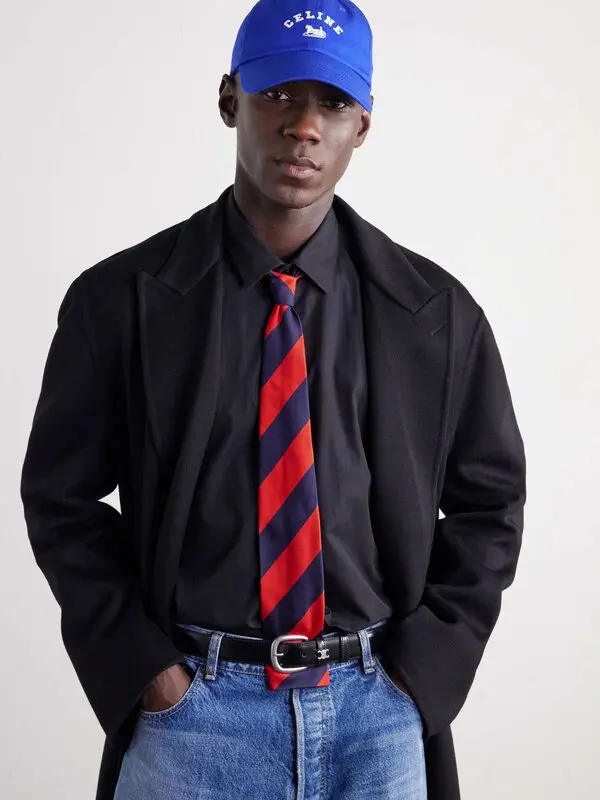 Celine Richelieu Logo-embroidered Cotton-twill Cap