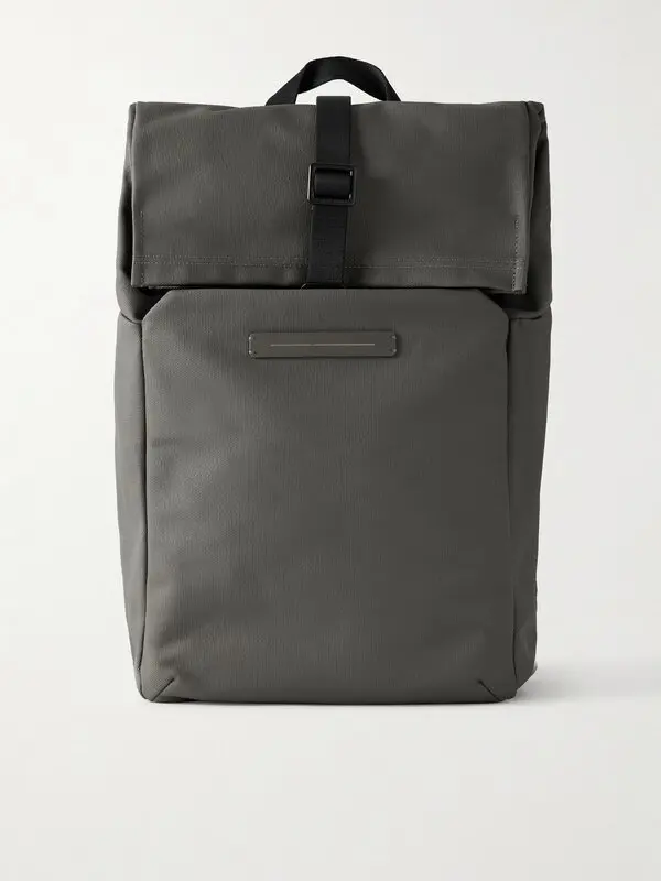 HORIZN STUDIOS Sofo Rolltop X Waxed Cotton-canvas Backpack